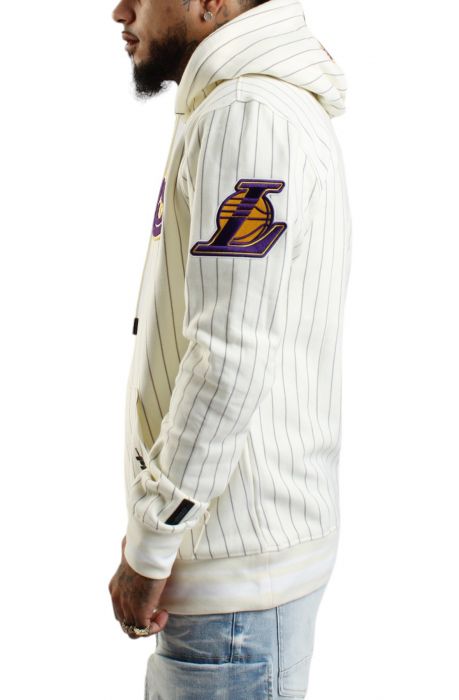 PRO STANDARD Los Angeles Lakers Pinstripe Hoodie BLL5515419-ELY - Shiekh