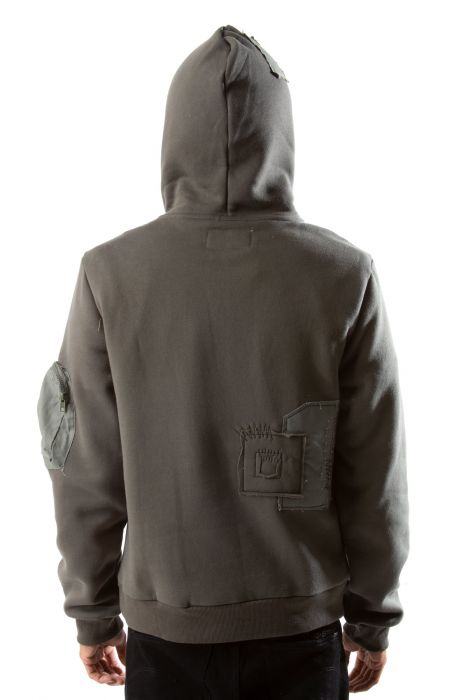 SMOKE RISE Field Cargo Hoodie FO21765-DKOLV - Shiekh