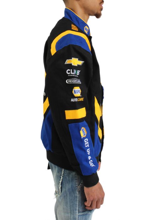 JH DESIGN Napa Auto Racing Jacket CHE303NA23-BLKROY - Shiekh