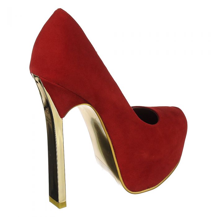 SHIEKH Women's 139 High Heel Pump 139/RED - Shiekh