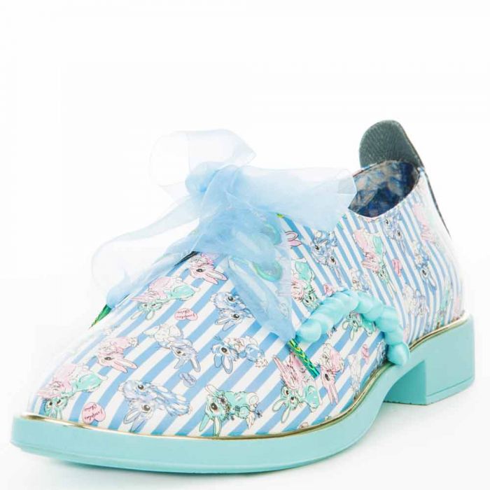 IRREGULAR CHOICE Women's Buck Brogues Blue and White Oxford 4376-01B ...