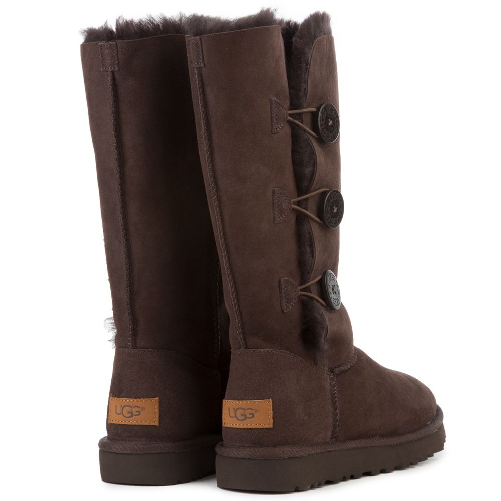 Women's Bailey Button Triplet II Chocolate Boots CHOCOLATE