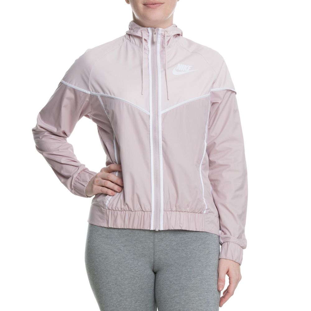 WOMEN'S NIKE WINDRUNNER JACKET PARTICLE ROSE/BARELY ROSE/WHITE