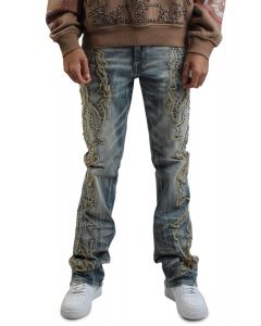 SMOKE RISE Dystopia Relaxed Denim Jeans JP25146SK-MECH - Shiekh SMOKE RISE Dystopia Relaxed Denim Jeans JP25146SK-MECH - Shiekh