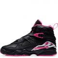 (GS) Air Jordan 8 Retro Black/White-Pinksicle