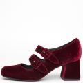 JEFFREY CAMPBELL Bickle Velvet Heels BICKLE WINE - Shiekh