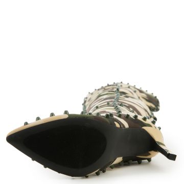 CAPE ROBBIN Mini-33 Thigh High Boots MINI-33/CAMO - Shiekh