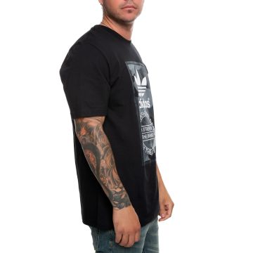 Camo Box Tee in Black
