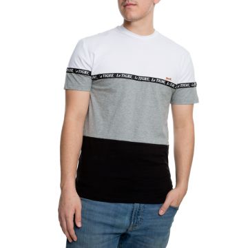 LE TIGRE CORP. TRI COLOR T-SHIRT LT-46-B PATTERNED - Shiekh