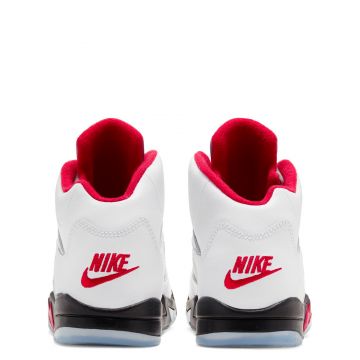 (PS) Air Jordan 5 Retro True White/Fire Red-Black