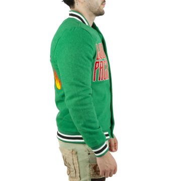 REBEL MINDS Loud Pack Varsity Jacket 922-512GRN - Shiekh
